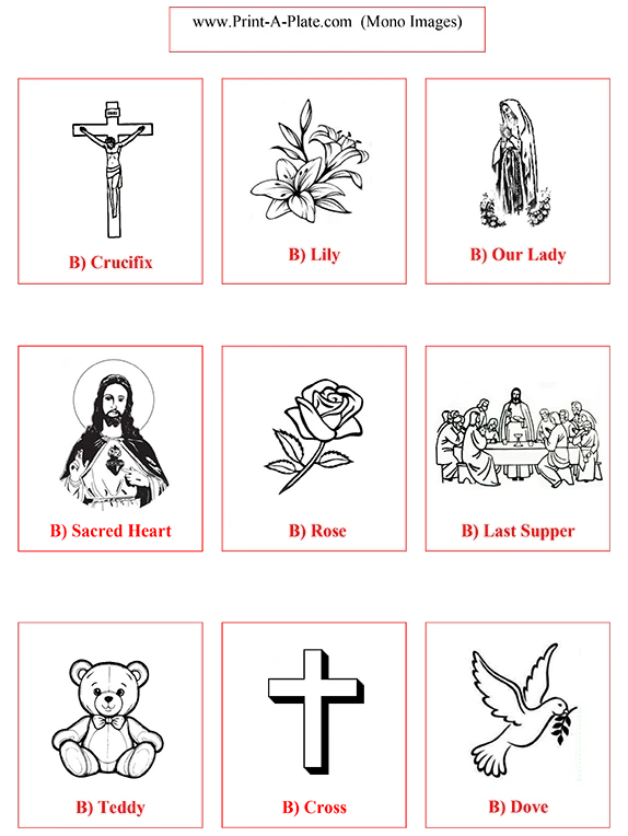 BOB) Ornate Black images (Black Printer) – Print-A-Plate UK